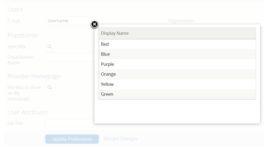 DCCR - Worklists - Print View
