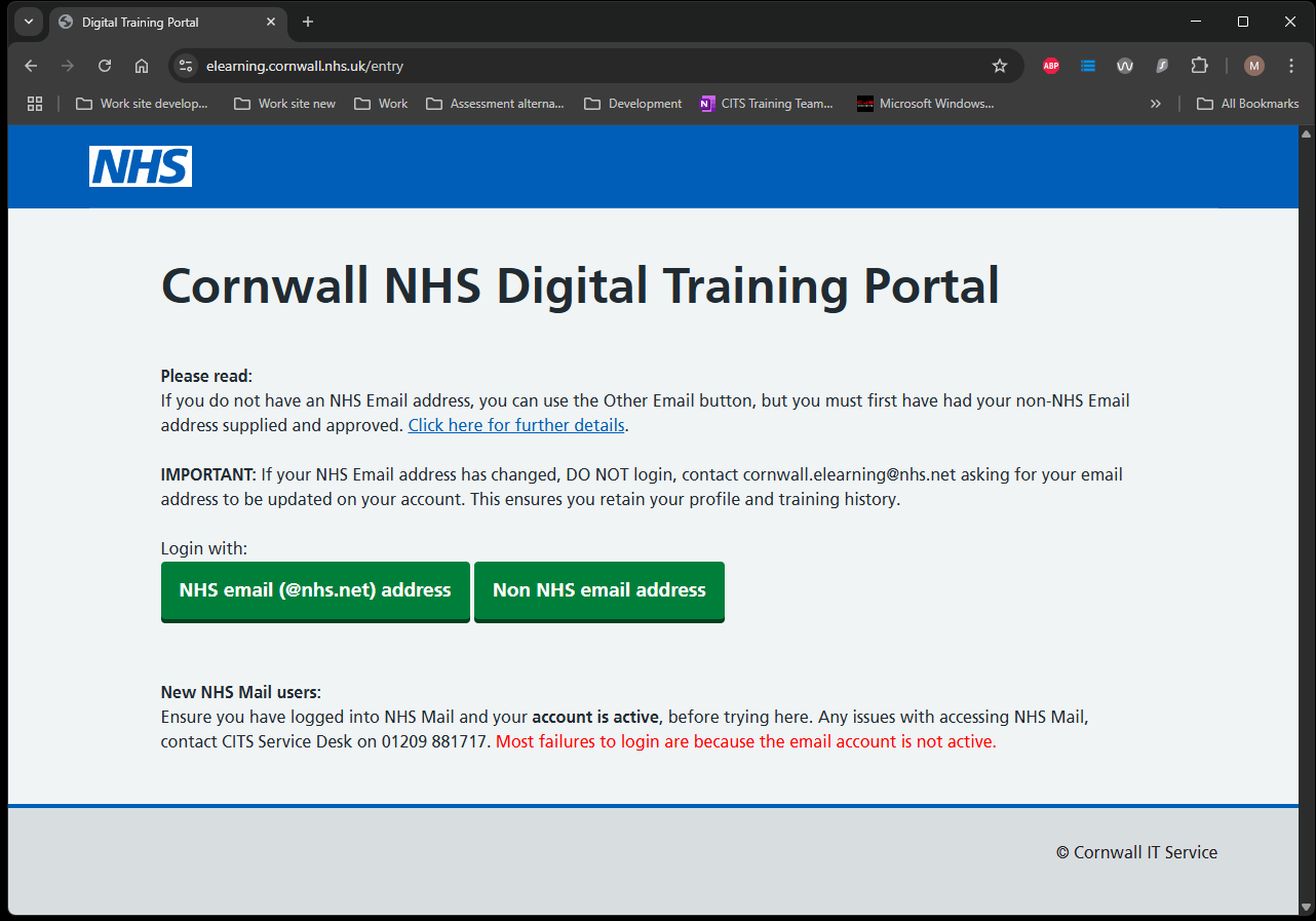Digital Training Portal (TAS) - How to login - Print View