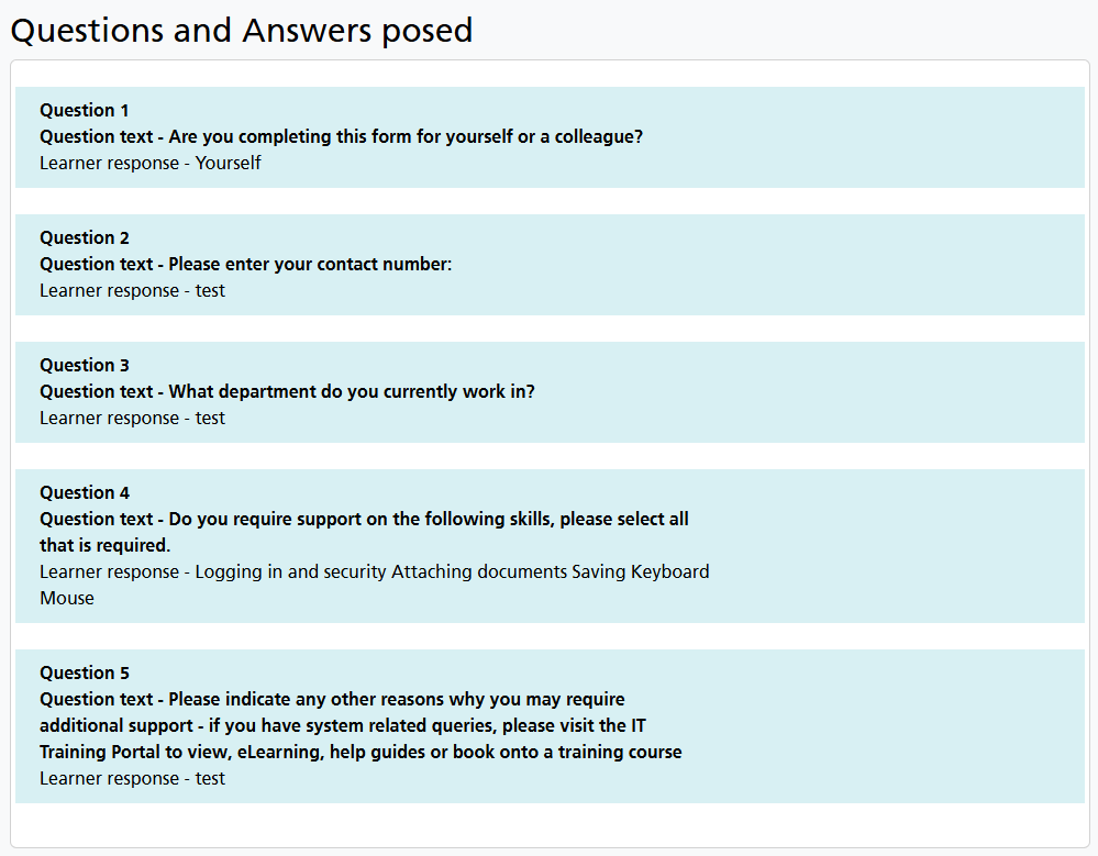 Digital Training Portal (TAS) - View my learning history - Print View